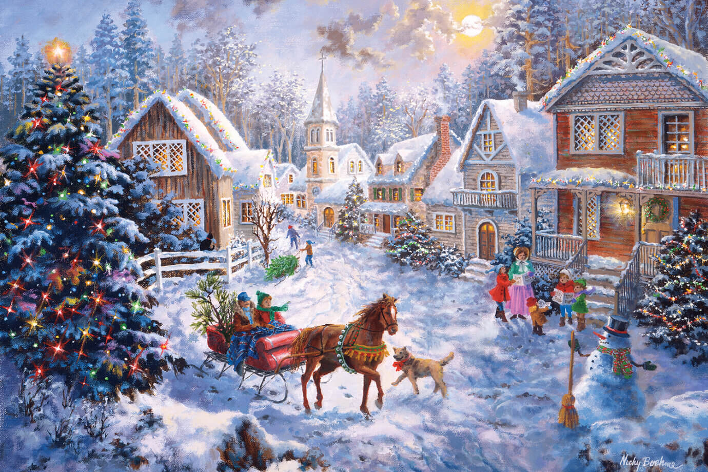 Christmas Art Curation: Scenes of the Season | iCanvas