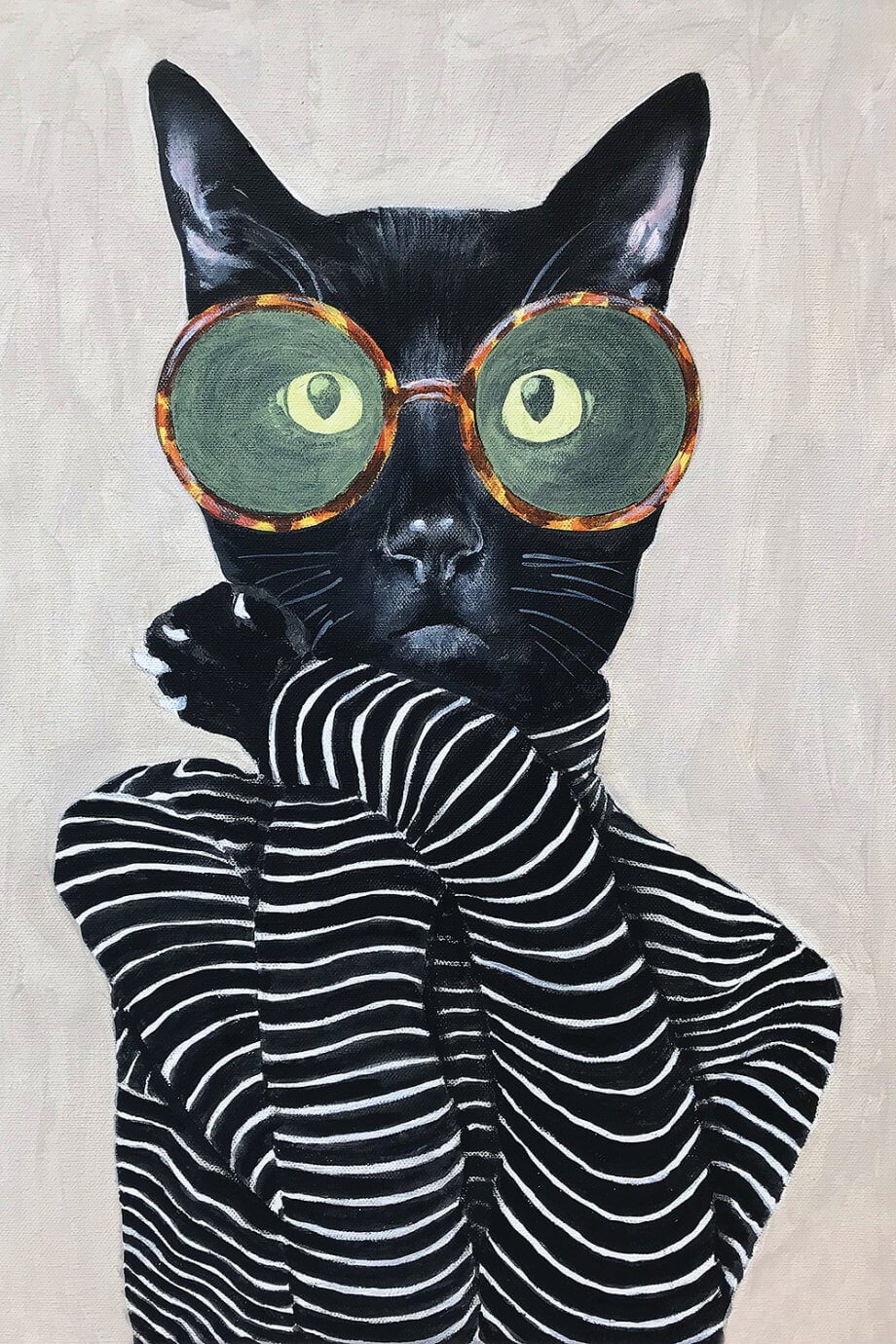 Express Your Black Cat Appreciation With Art | iCanvas