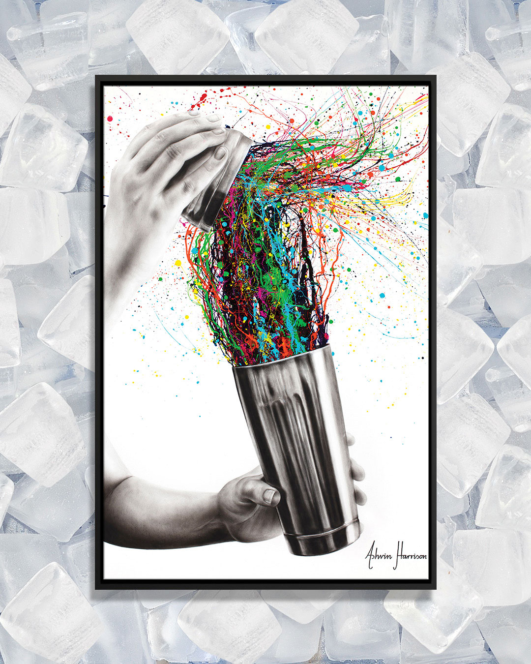 Ashvin Harrison: Watch This Artist’s Charcoal Drawing Splatter Paint ...