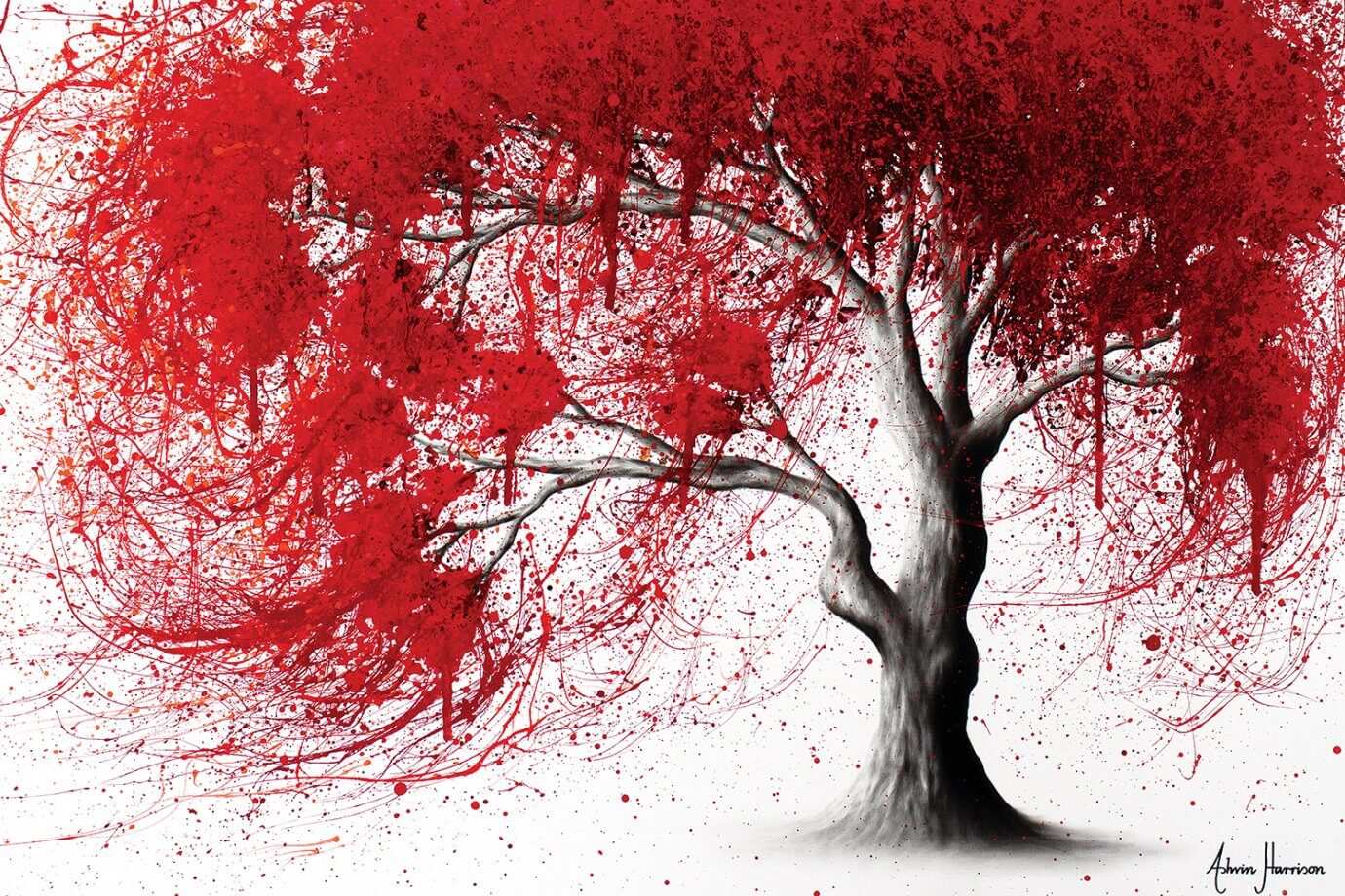 Ashvin Harrison: Watch This Artist’s Charcoal Drawing Splatter Paint ...