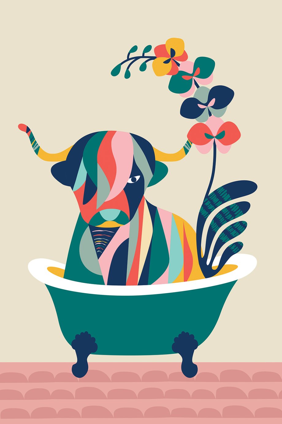 Various Takes on Bathtime Art | iCanvas Blog - Heartistry