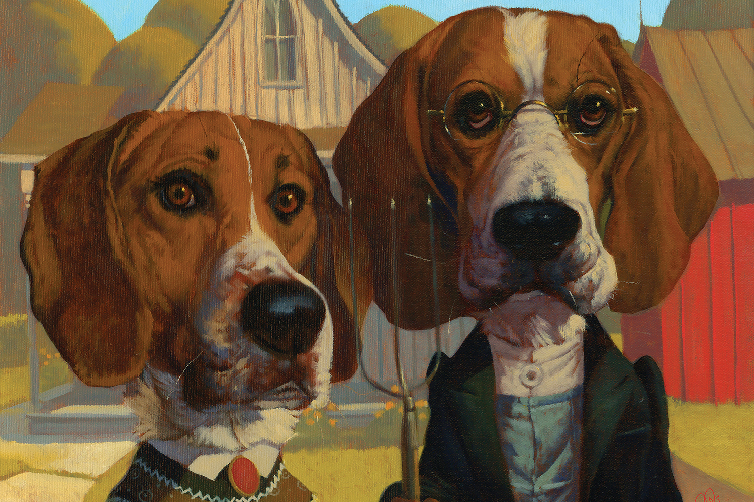 Various Takes on American Gothic | iCanvas Blog - Heartistry