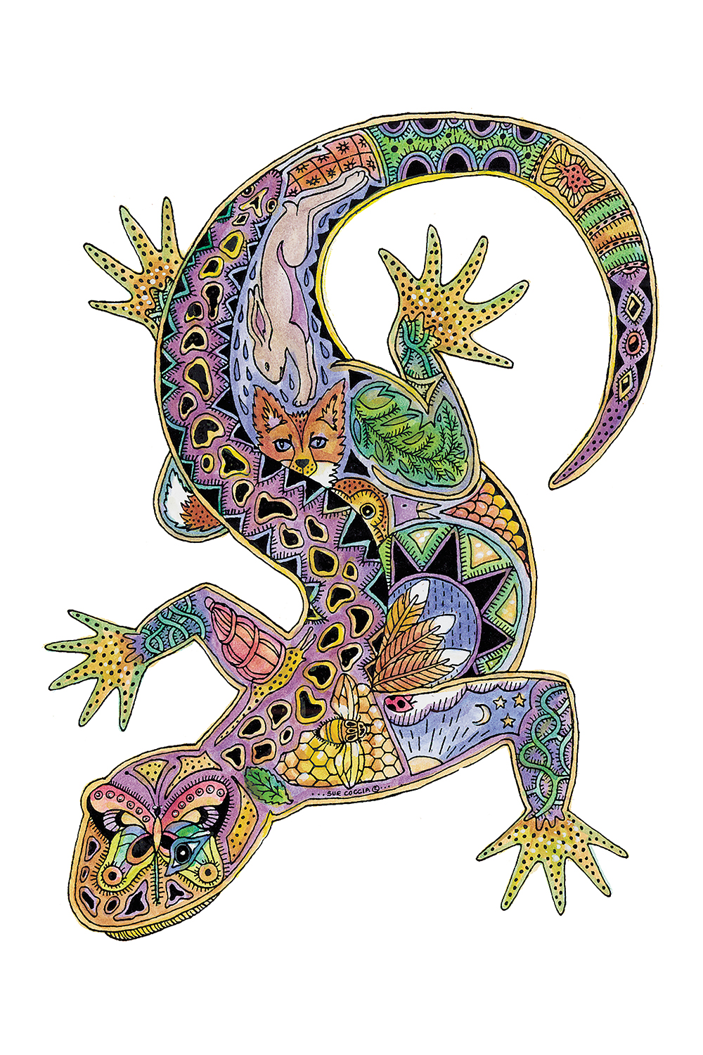 Various Takes on Lizard Art | iCanvas
